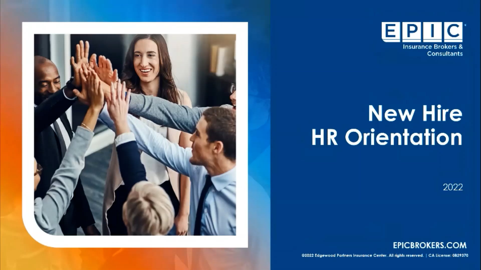 EPIC HR New Hire Orientation - 2022 on Vimeo