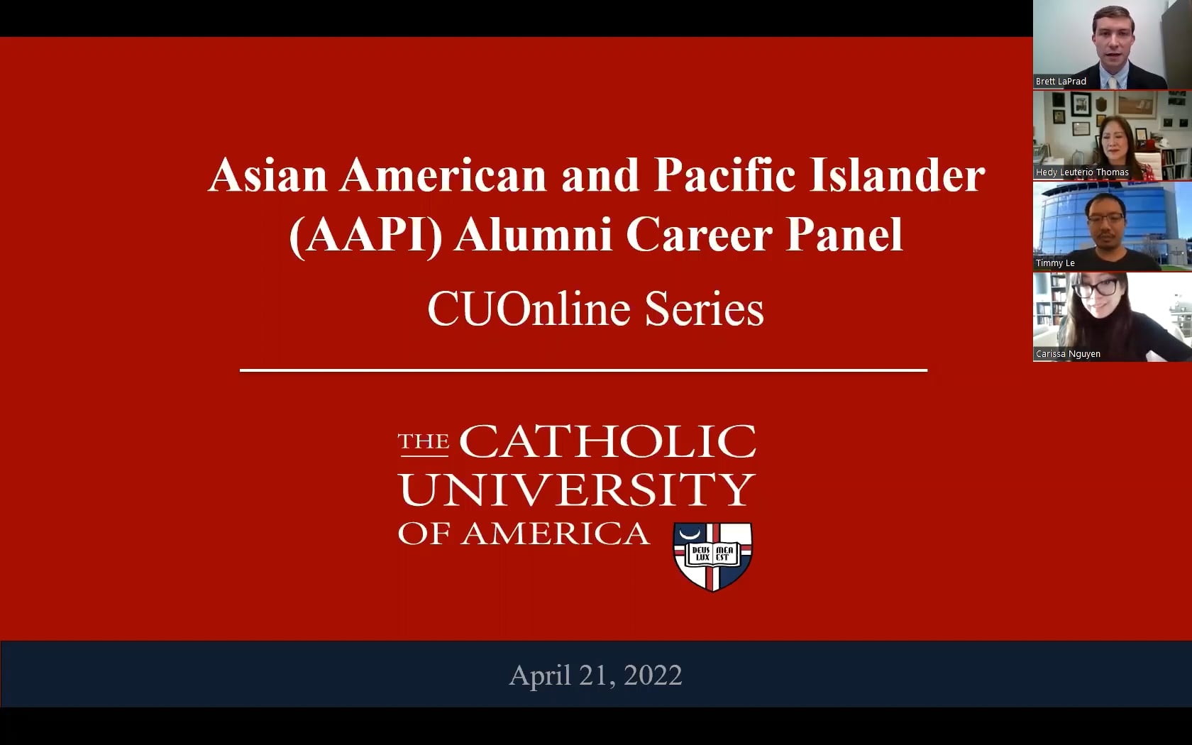 Asian American and Pacific Islander (AAPI) Alumni Career Panel on Vimeo