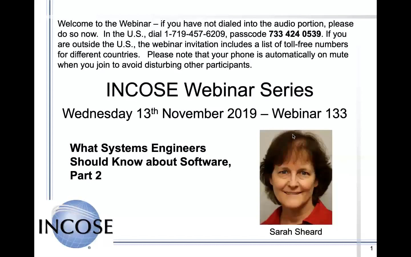 INCOSE Webinar 133 Sheard What Systems Engineers Should Know about ...