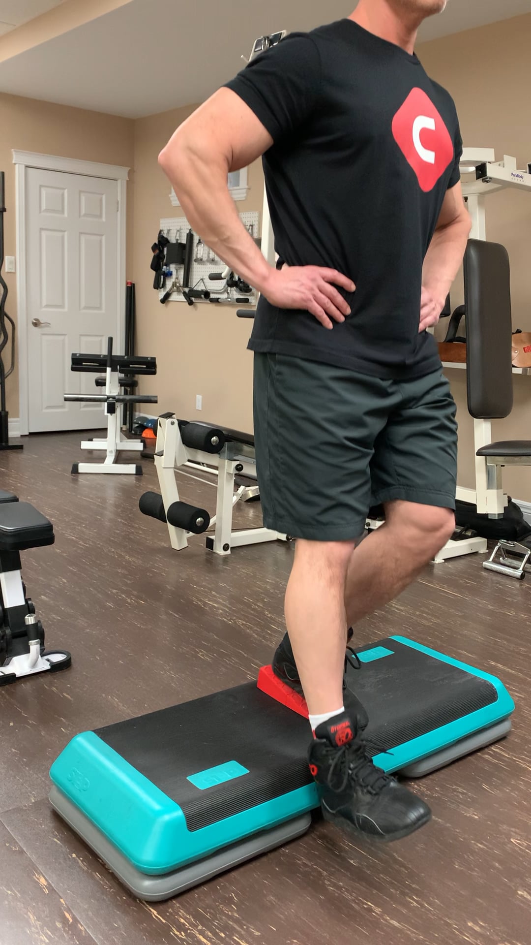 Heel-Elevated Reverse Step-Up on Vimeo