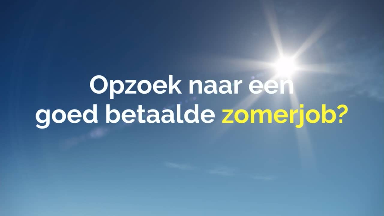 Vacature zomerjob - jobstudent on Vimeo