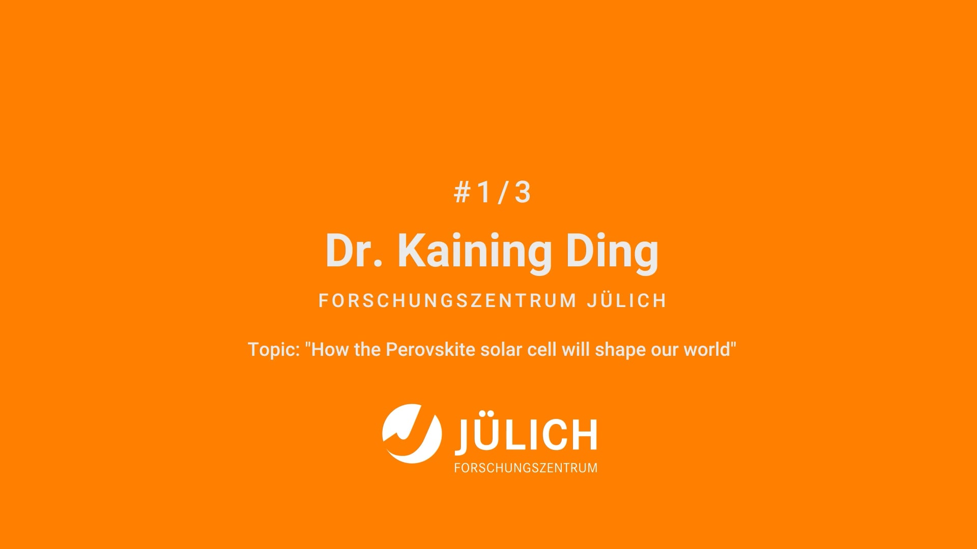 #1 Dr. Kaining Ding on Vimeo