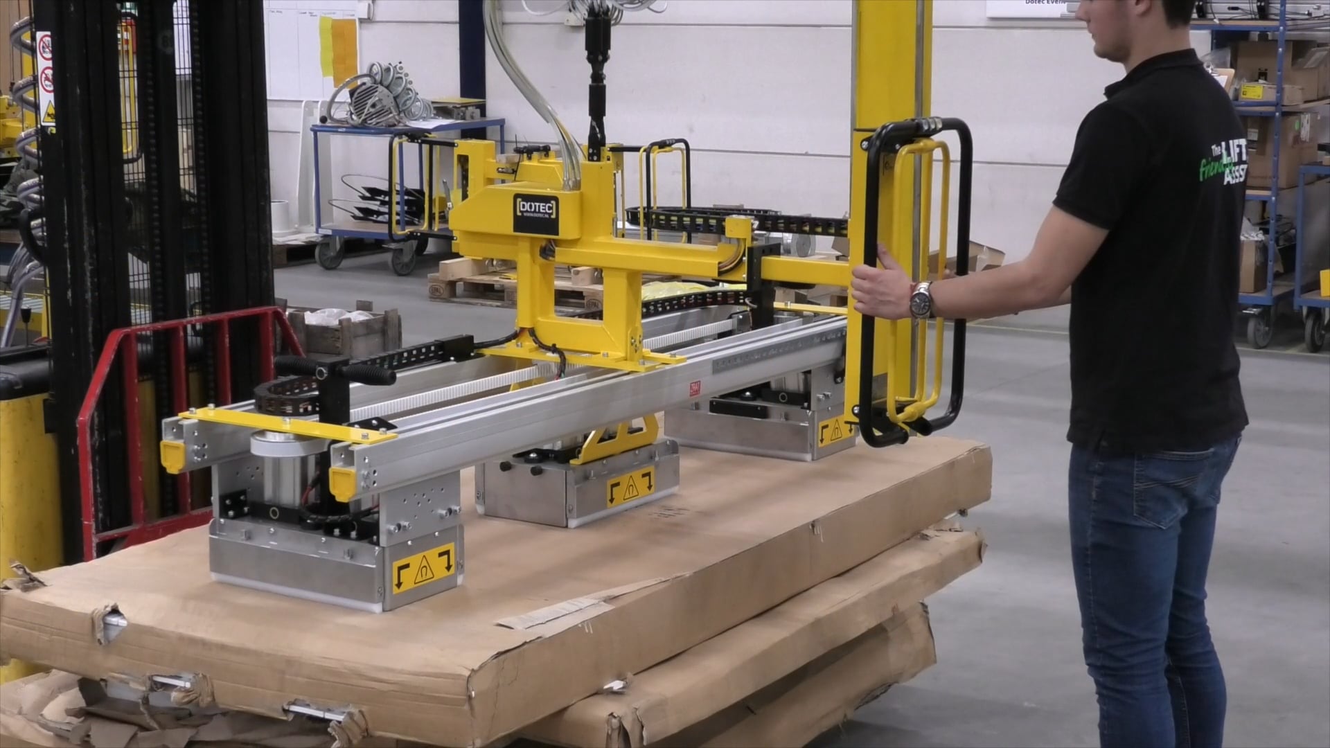 Panel handling, plate, glass, laminate, Flatscreen TV, sheet metal ...