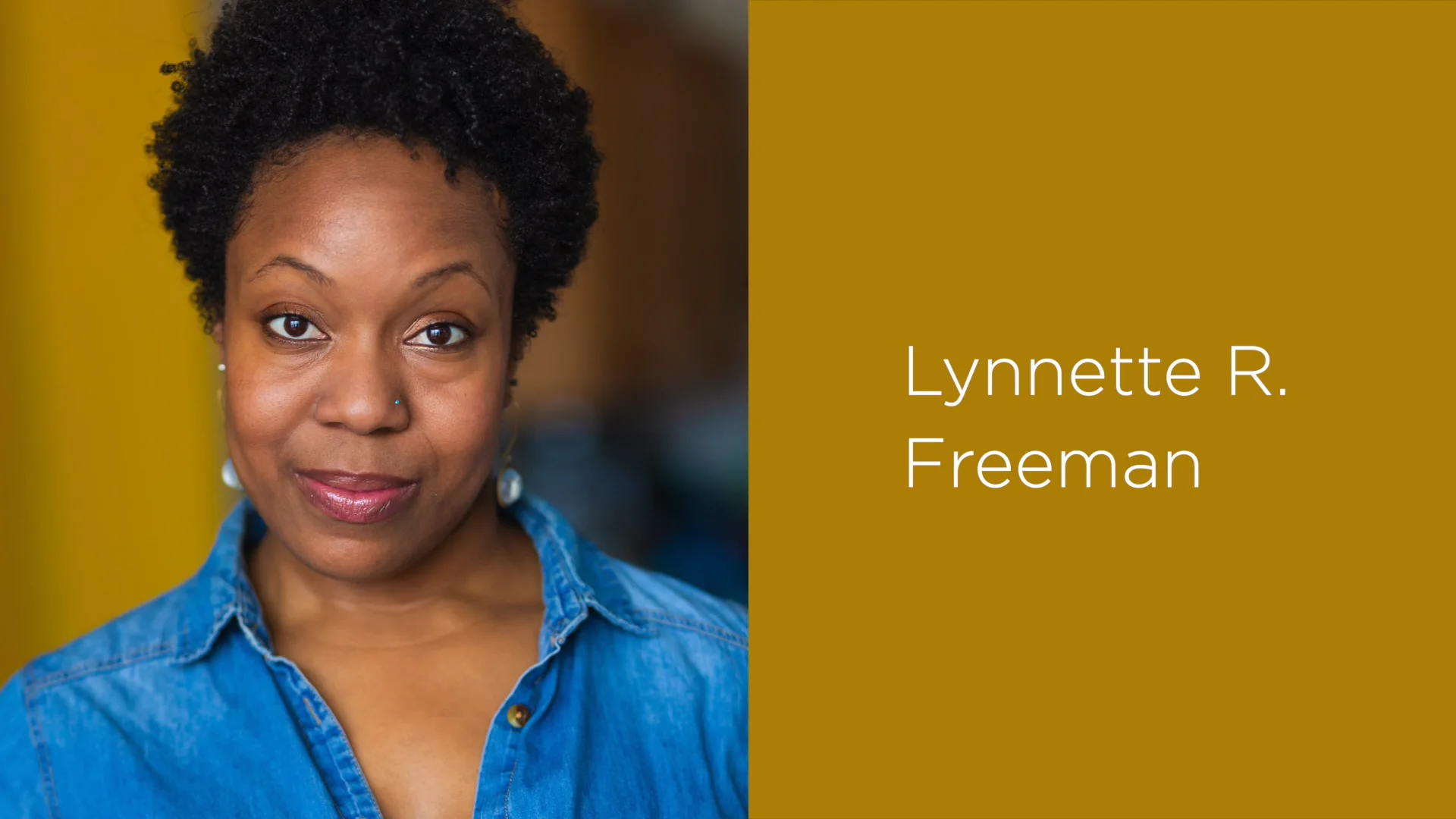 Lynnette R. Freeman on Vimeo