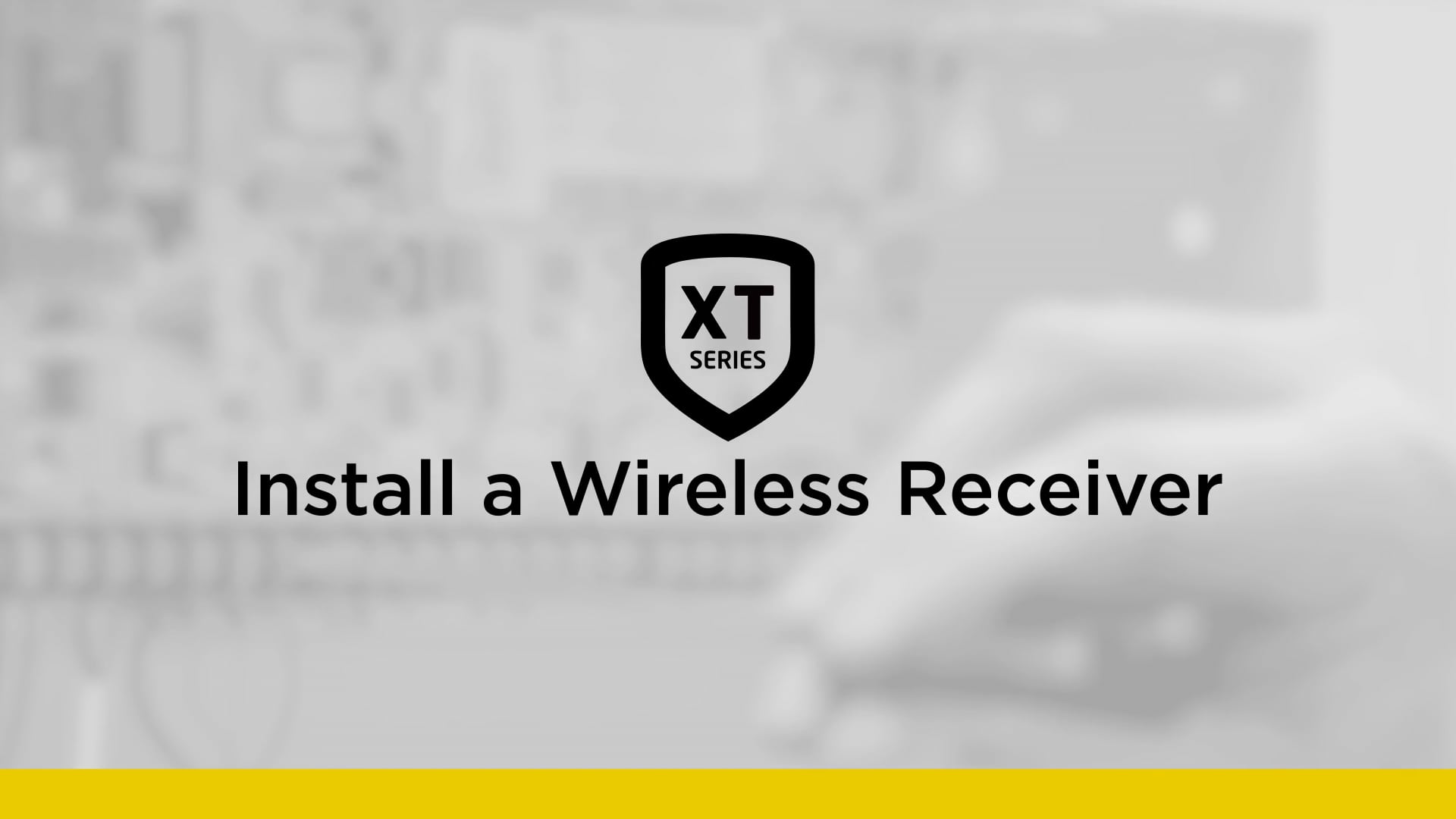 How to Install a Wireless Receiver to an XT Series Panel on Vimeo