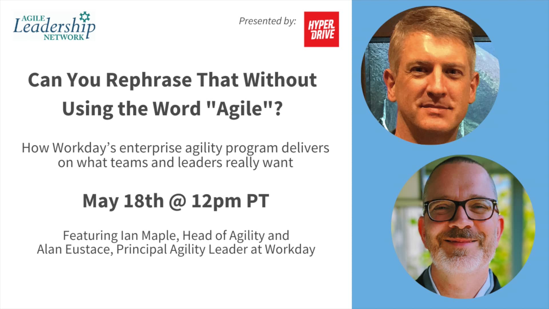 Ian Maple & Alan Eustace: Can You Rephrase That Without Using the Word ...