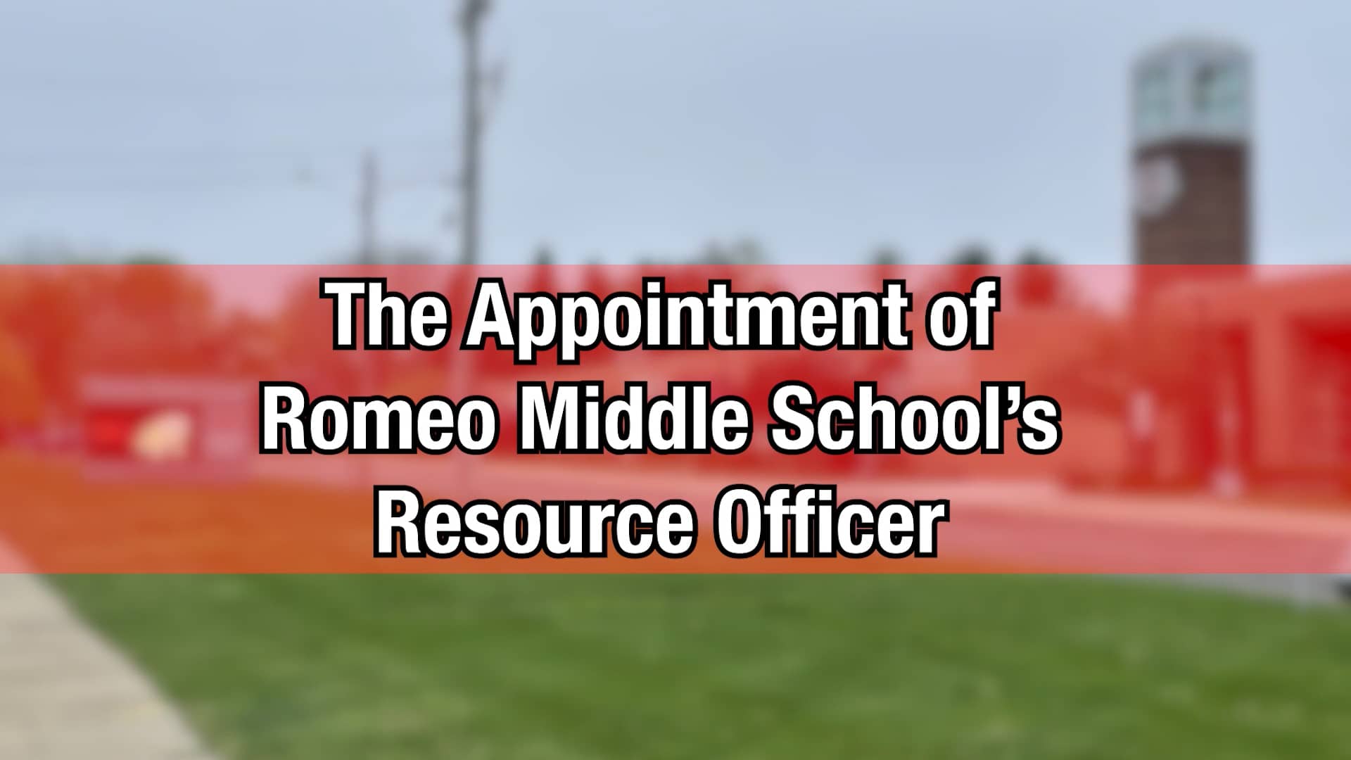 The Appointment of Romeo Middle School's Resource Officer on Vimeo