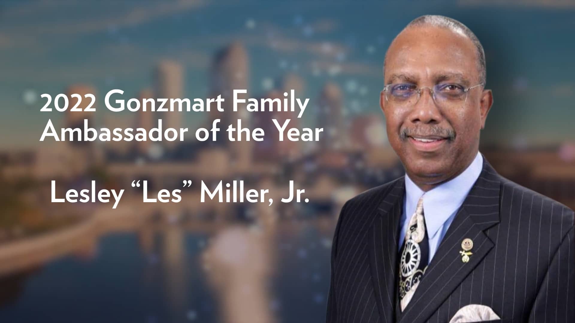 Lesley "Les" Miller, Jr. Honored with the Visit Tampa Bay 2022 Gonzmart ...