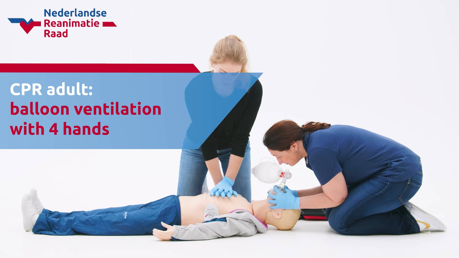 CPR Adult balloon ventialation with 4 hands on Vimeo