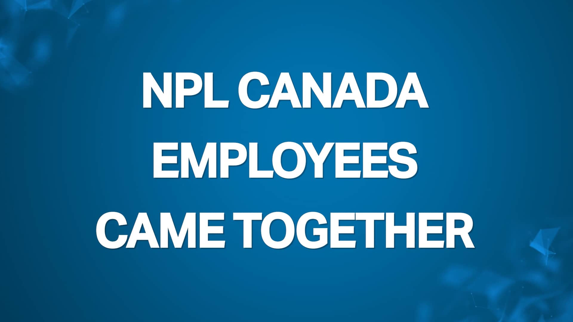 Mental Health Month - NPL Canada on Vimeo