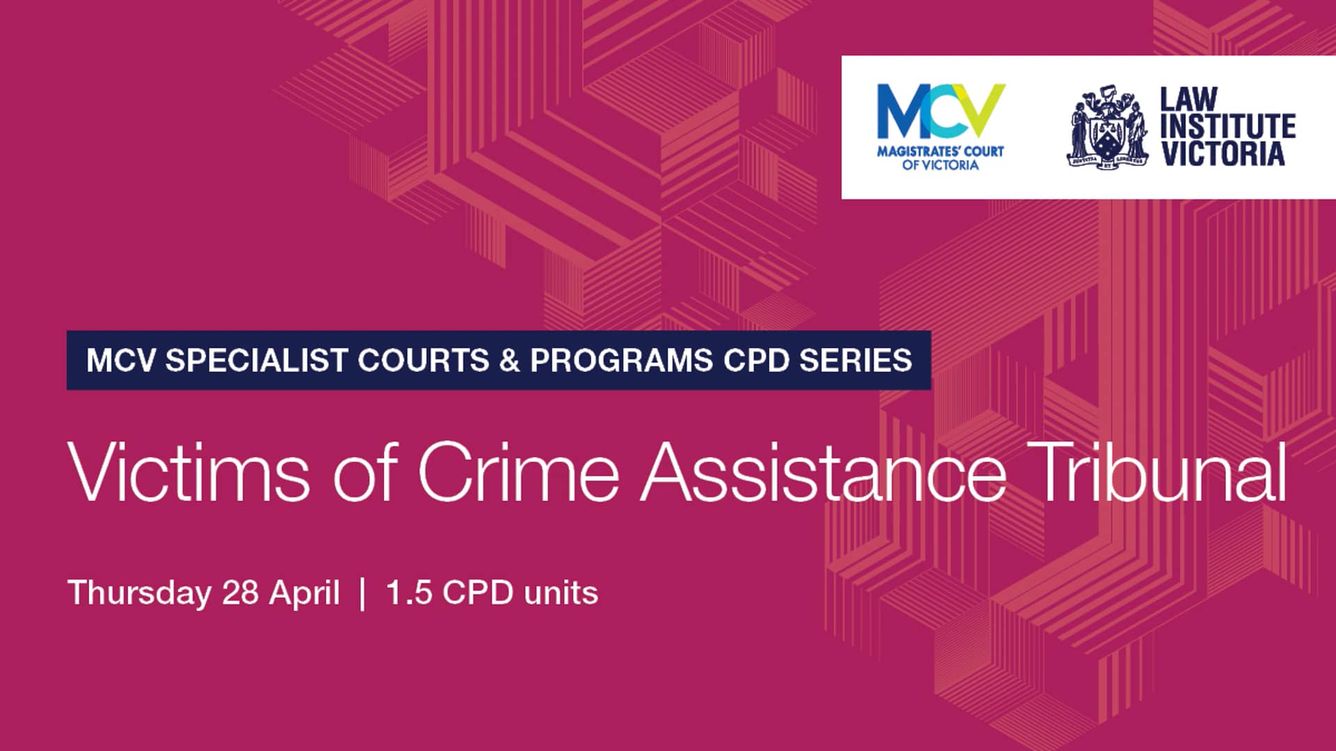 MCV Specialist Court Series & Programs CPD Series: Victim of Crime ...