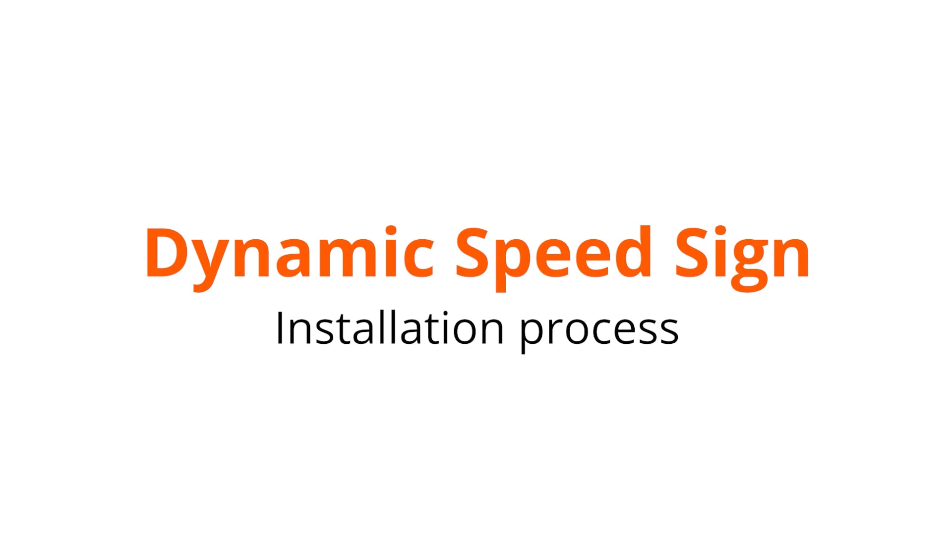 Dynamic Speed Sign - Training - Final on Vimeo