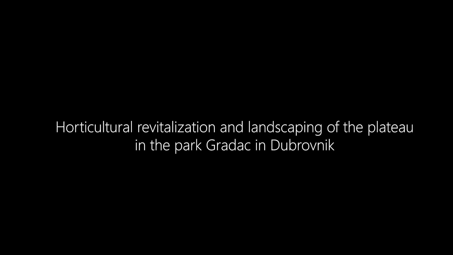 Horticultural revitalization and landscaping of the plateau in the park ...