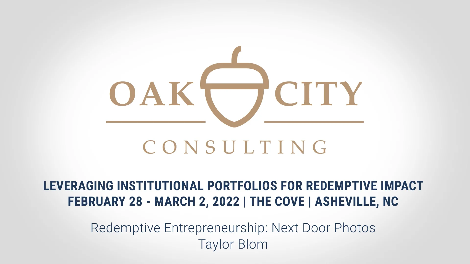 Taylor Blom: Next Door Photos on Vimeo