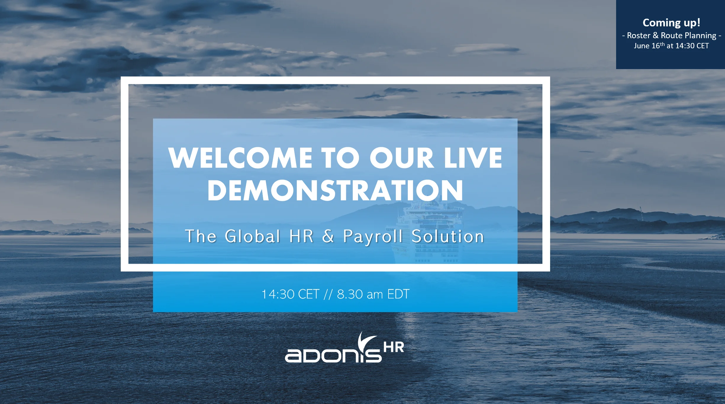 Adonis HR - LIVE DEMO of The global HR & Payroll Solution for maritime ...