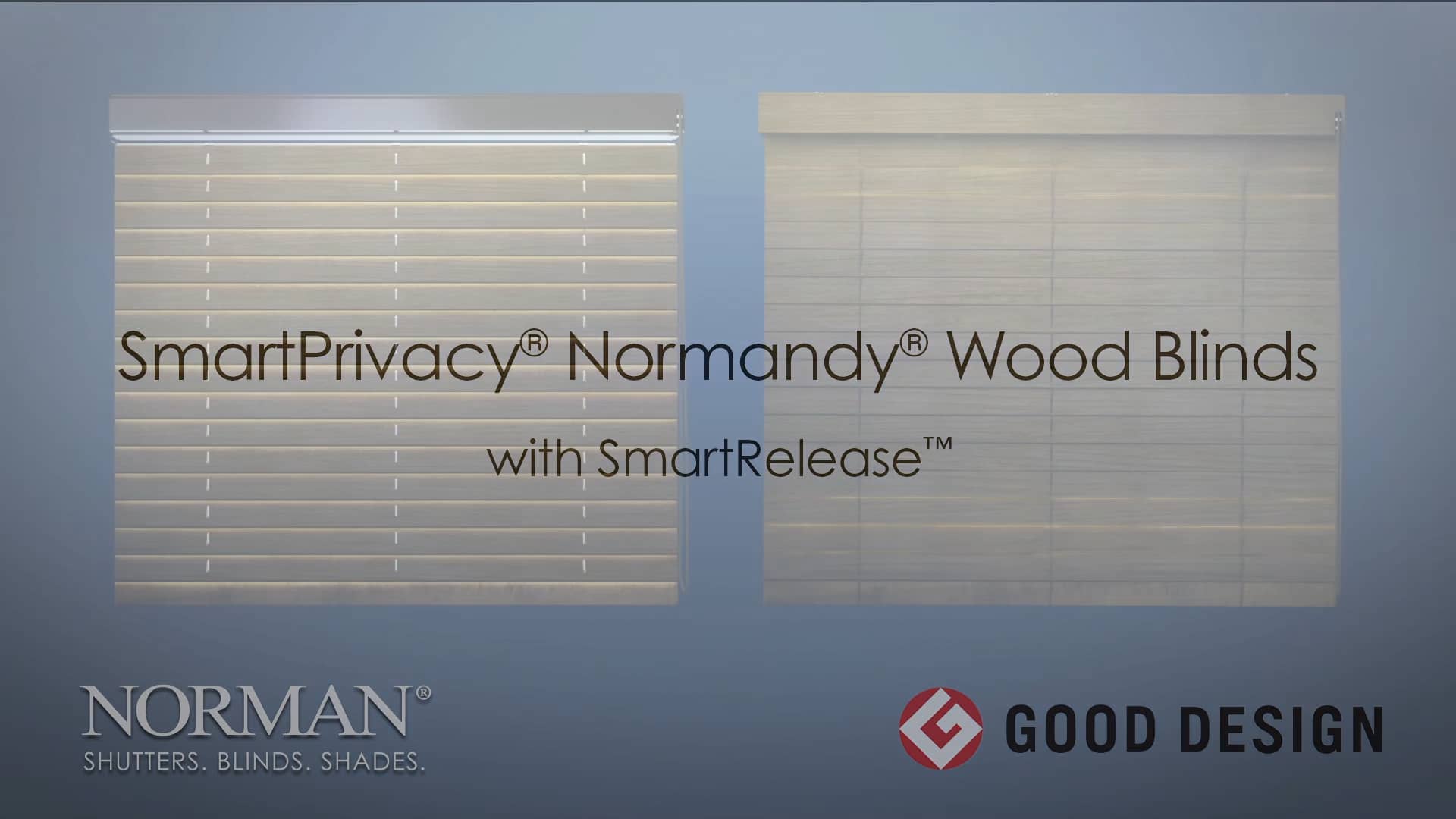 SmartPrivacy Normandy Wood Blinds featuring SmartRelease™ on Vimeo