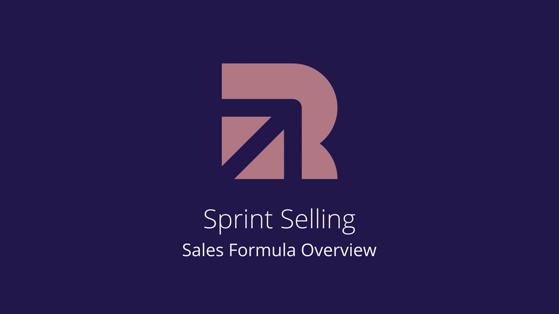 Sales Pursuit Criteria | Sprint Selling on Vimeo