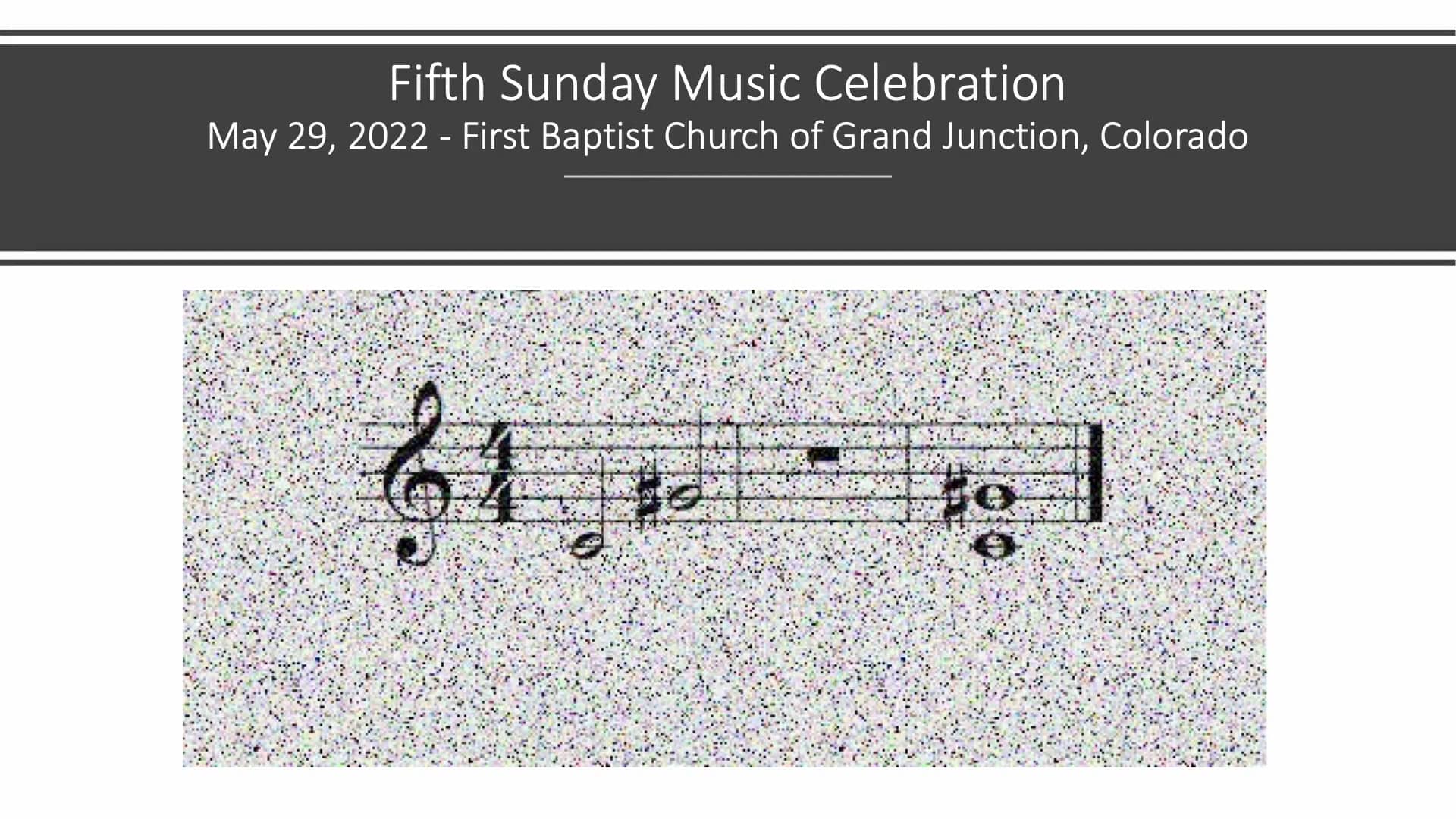 220529 Fifth Sunday worship.mp4 on Vimeo
