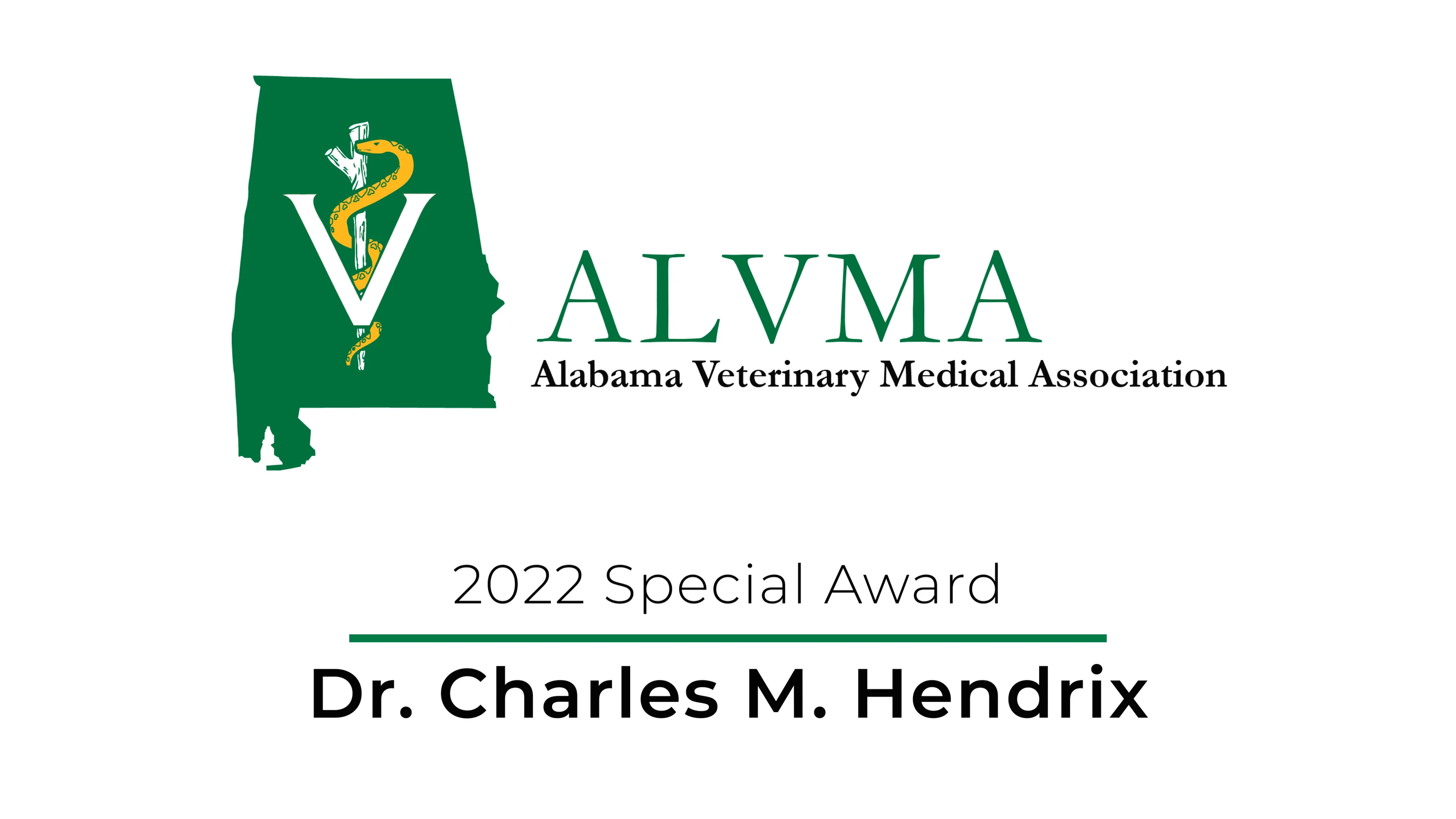 2022 ALVMA Special Award - Dr. Charles M. Hendrix