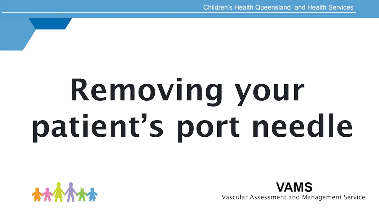 QPEC: Removing your patient's port needle