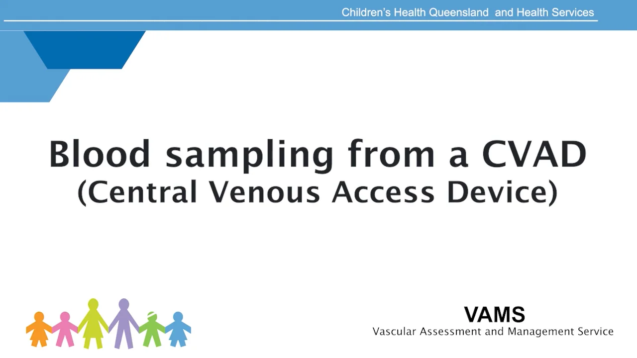 QPEC: Blood sampling from a CVAD