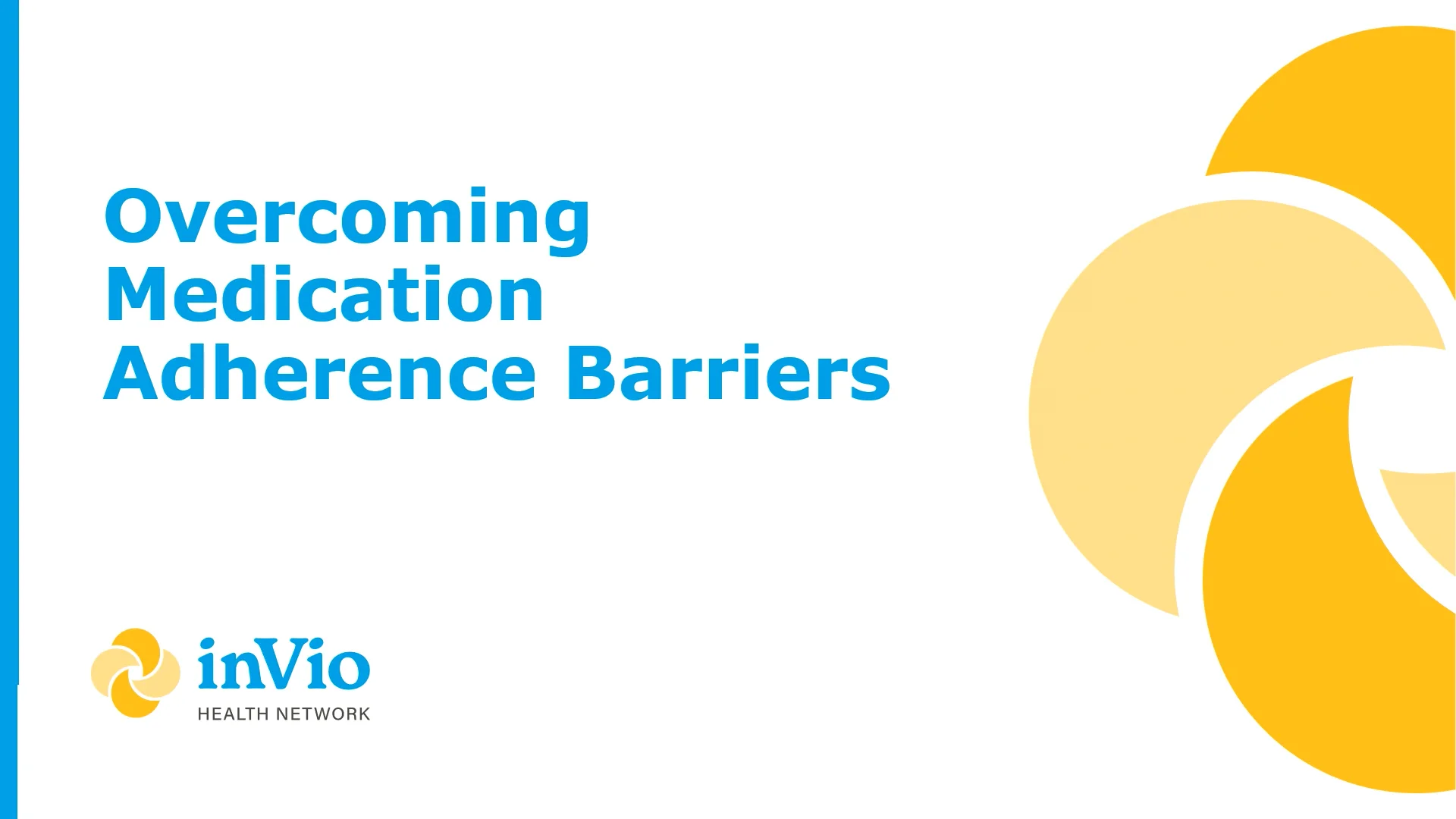 Overcoming Medication Adherence Barriers on Vimeo