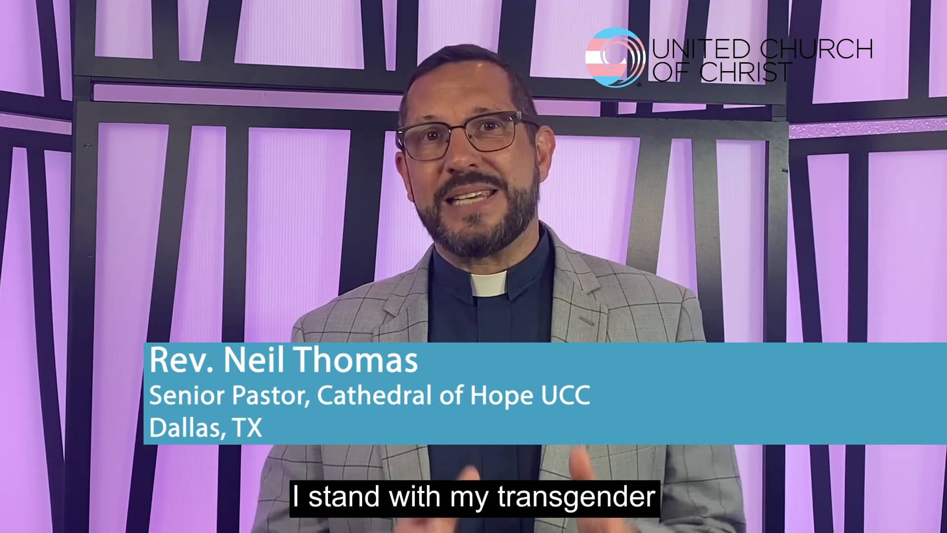 "We Stand With You." Rev. Neil Thomas Supports Justice for Trans and ...