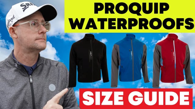 ProQuip Mens Ultimate HTX Full Zip Waterproof Golf Jacket