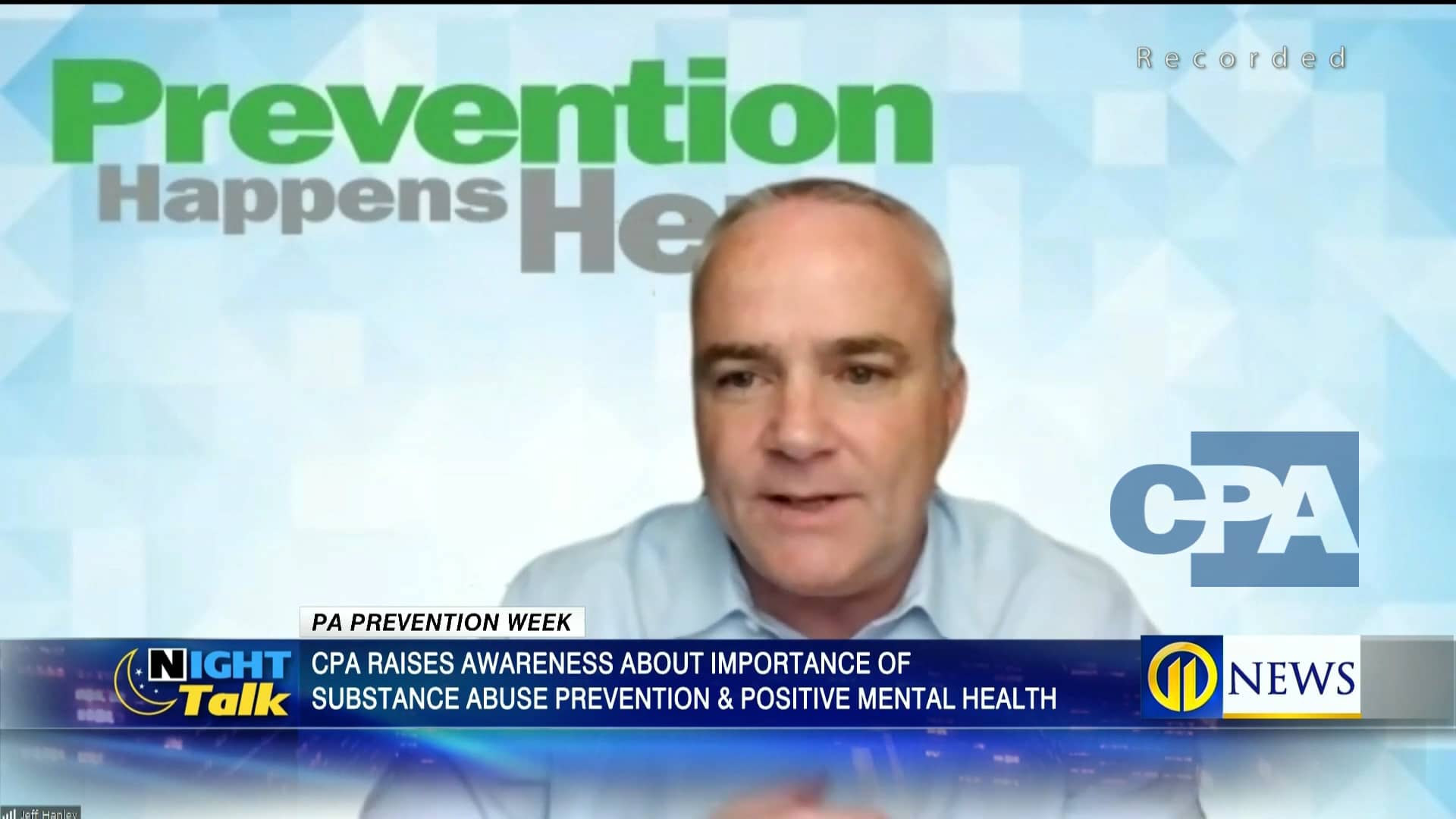 CPA's Jeff Hanley describes the need for Upstream Prevention efforts ...
