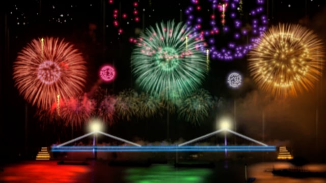 Fireworks Holiday Bridge - Free video on Pixabay