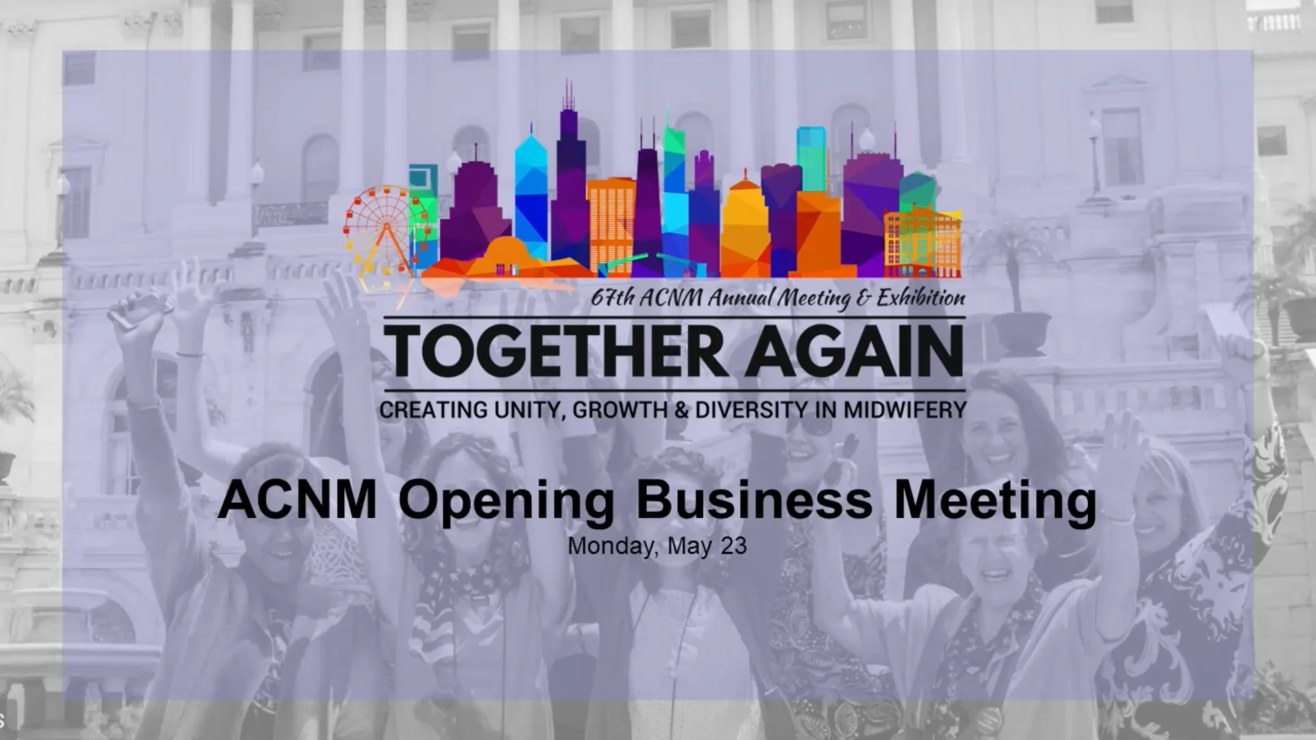 ACNM Opening Business Meeting.mp4 on Vimeo