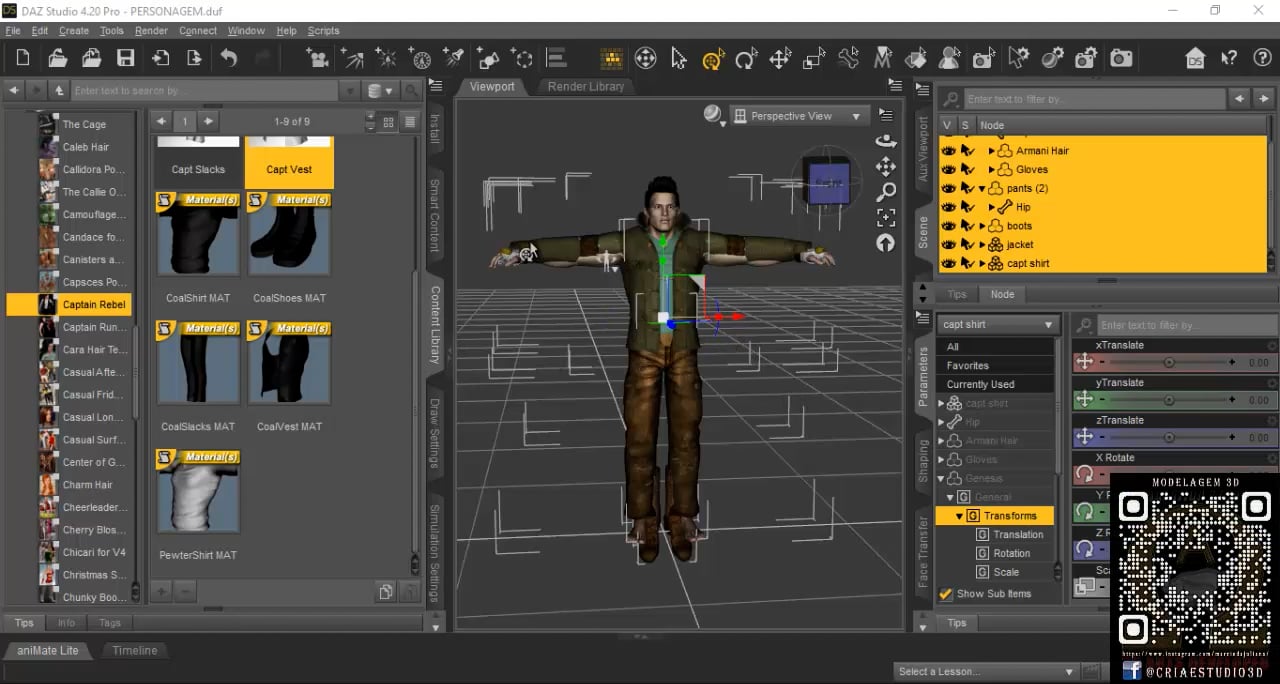 Criando RIG e animação on Vimeo