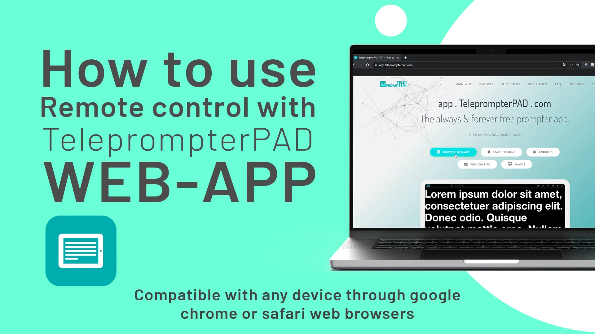 [Web-app]-How to use TeleprompterPAD Remote Control with ...