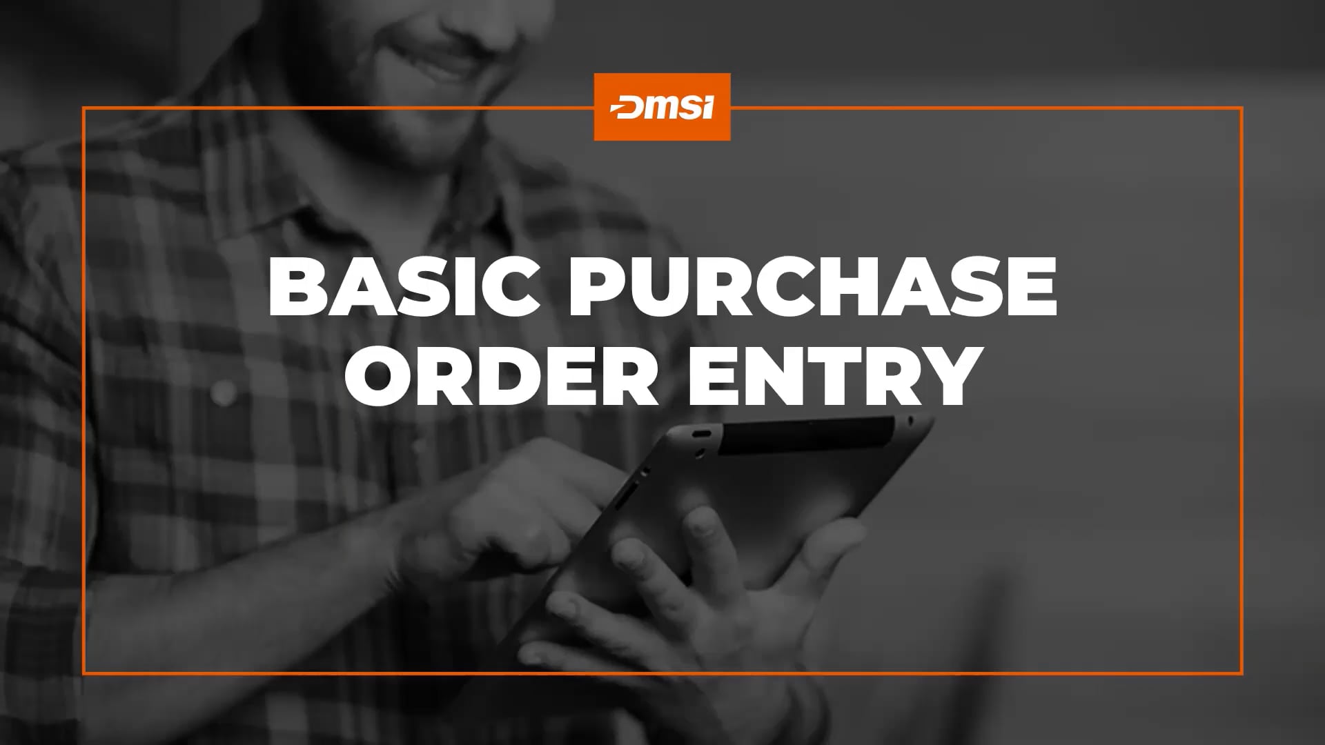 Basic Purchase Order Entry