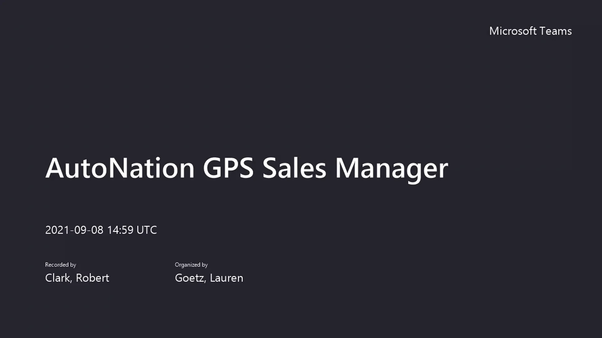 AutoNation GPS Sales Manager 09.09.21.mp4 on Vimeo