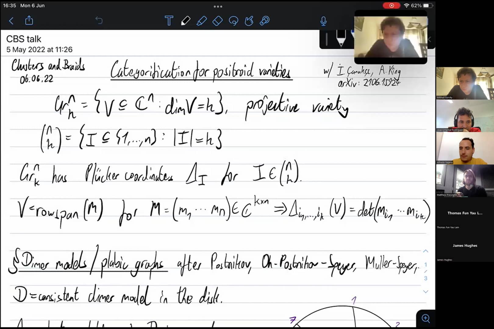 Categorification for positroid varieties on Vimeo