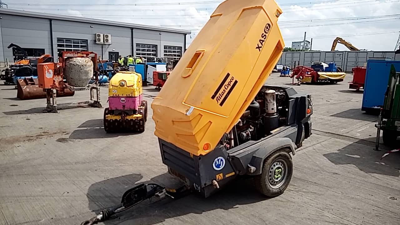 Atlas Copco XAS 67 KD Single Axle Compressor - Leeds June 22 on Vimeo