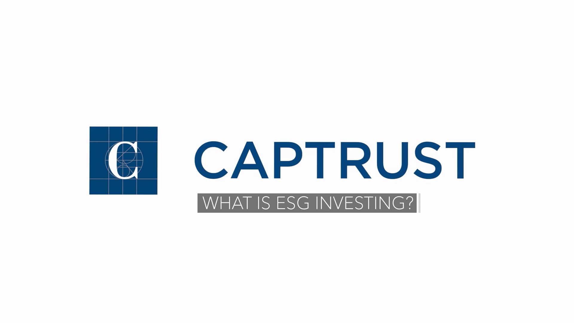 CAPTRUST | ESG Investing for Nonprofits on Vimeo