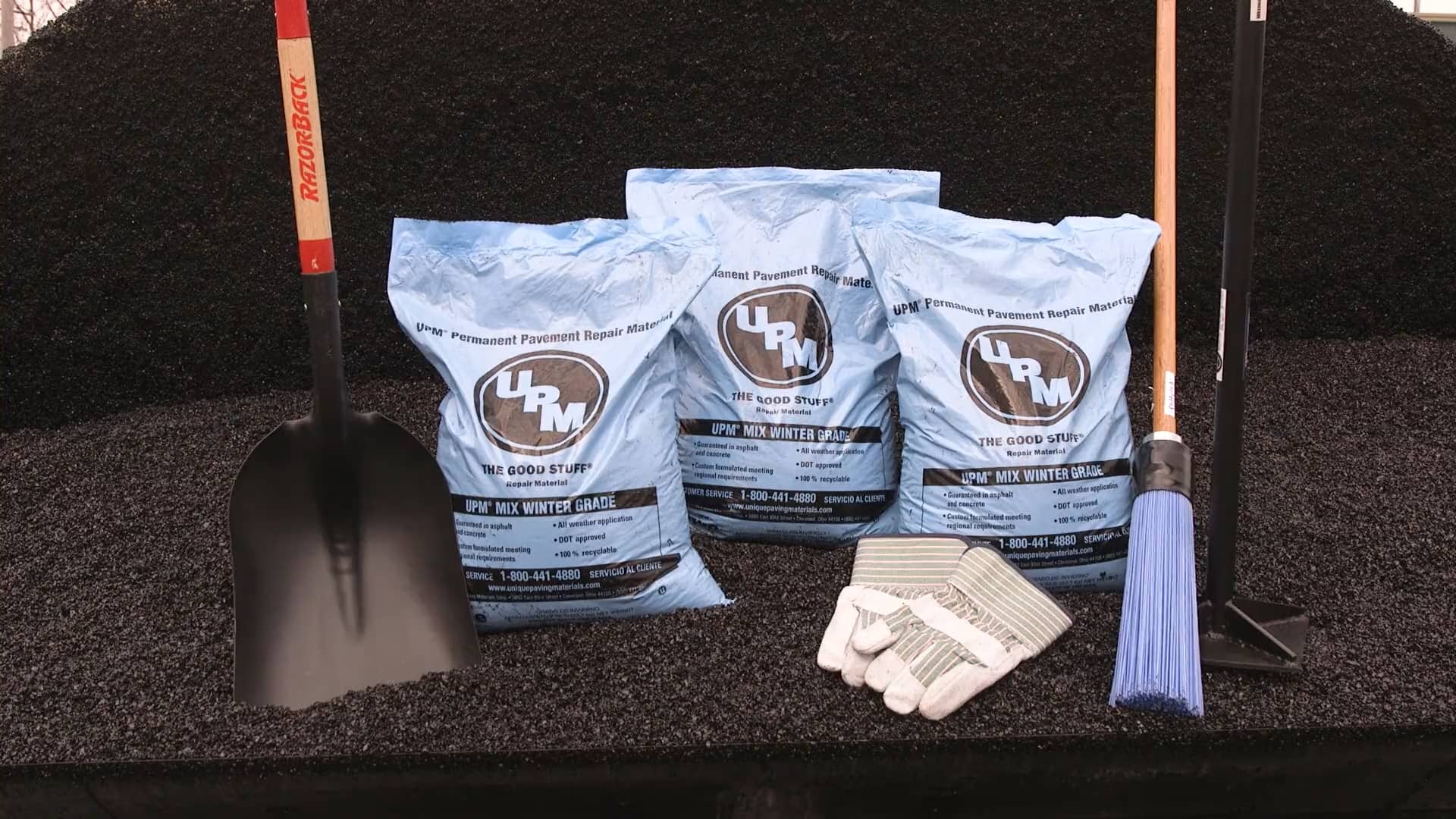 UPM® Cold Mix/Asphalt Repair - Product Comparison on Vimeo