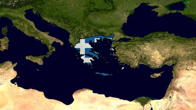 Greece Flag Map - Free video on Pixabay