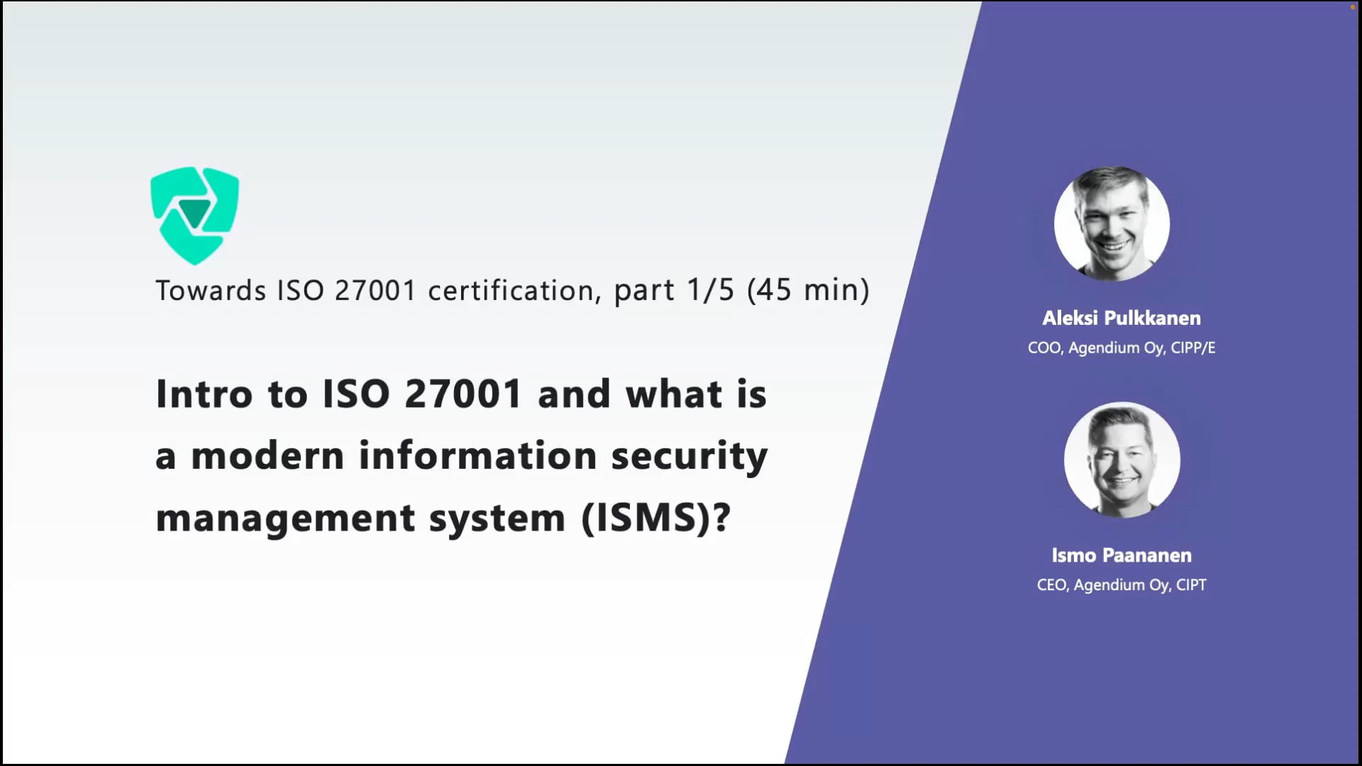 ISO 27001 (part 1/5): What's a modern information security management ...
