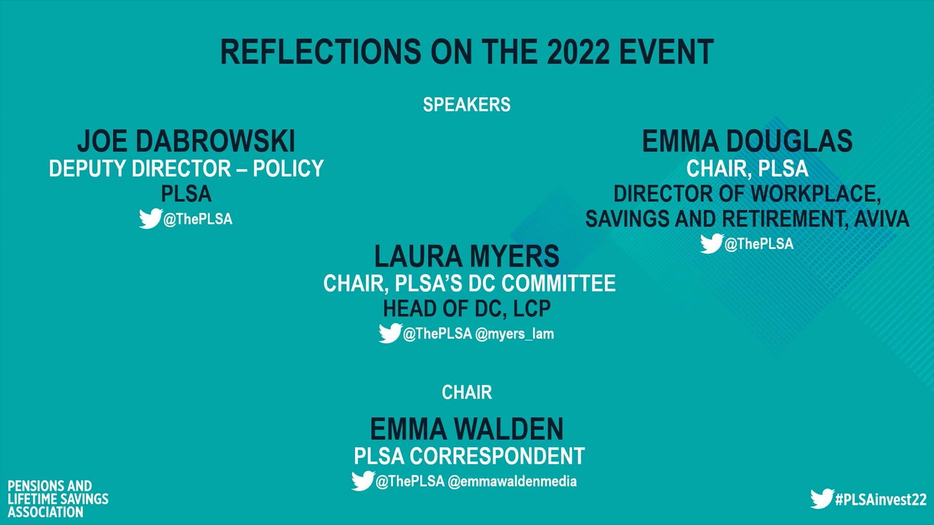 PLSA Investment Conference round-up webinar - reflections on the 2022 ...