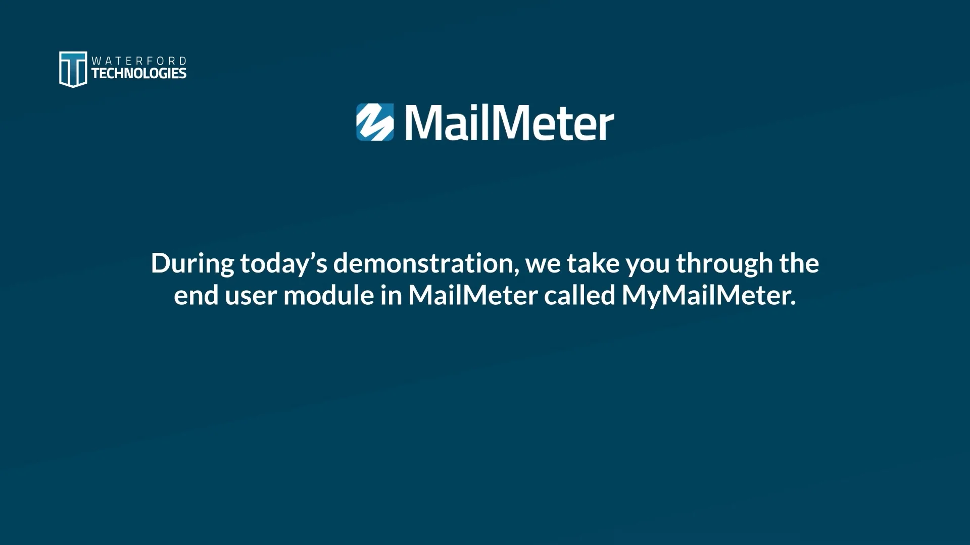 My MailMeter Demonstration