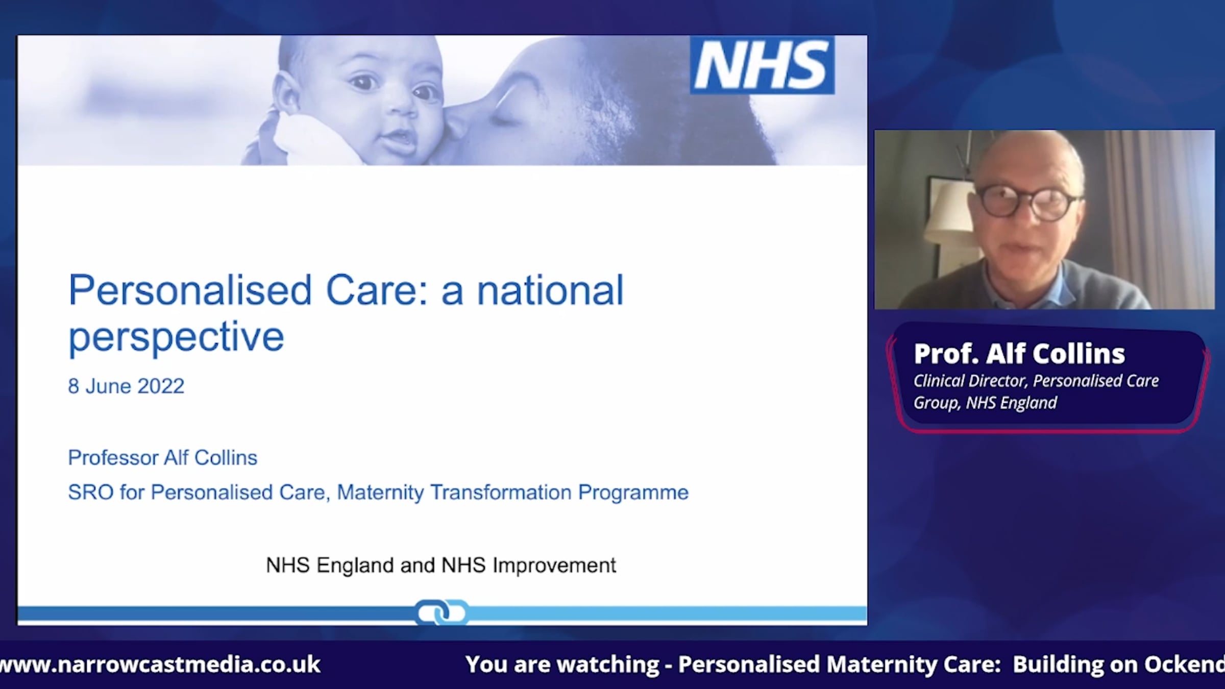 Professor Alf Collins, Clinical Director, Personalised Care Group, NHS ...