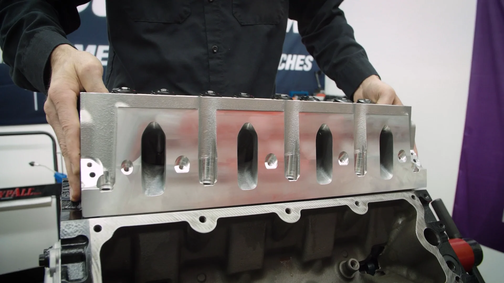 How to Install LS Cylinder Heads - Summit Racing LS Engine Build on Vimeo