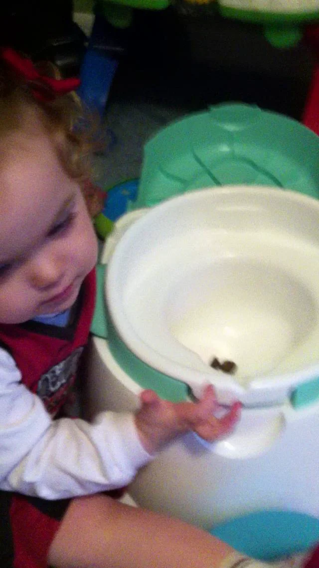 Natalie's first time to poop in potty on Vimeo