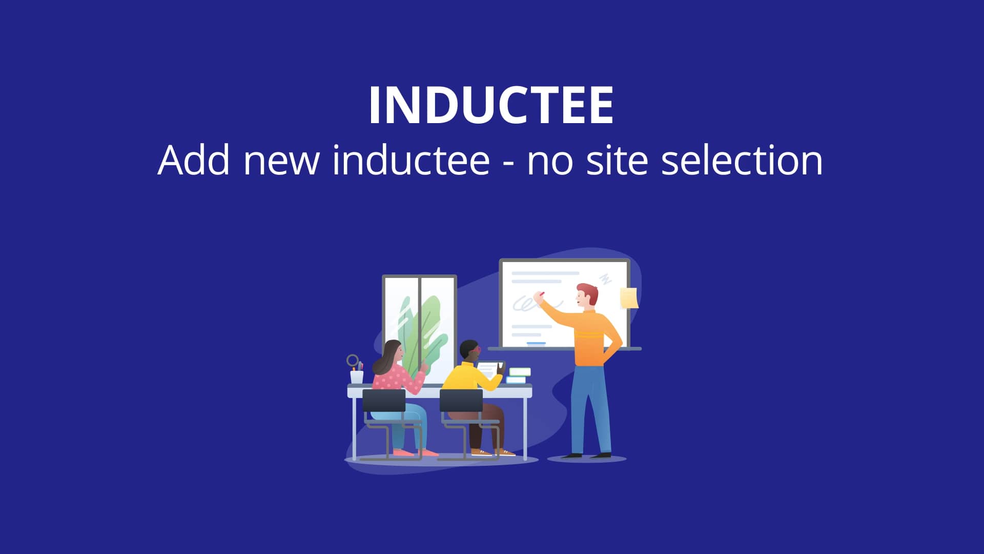 Add new inductee - no site selection | Contractor Portal INDUCTEE ...