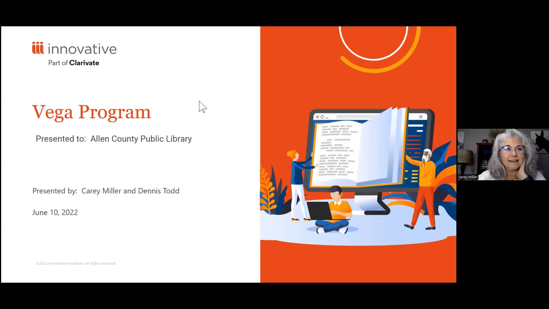 Vega Program Demonstration for Allen County Public Library on Vimeo