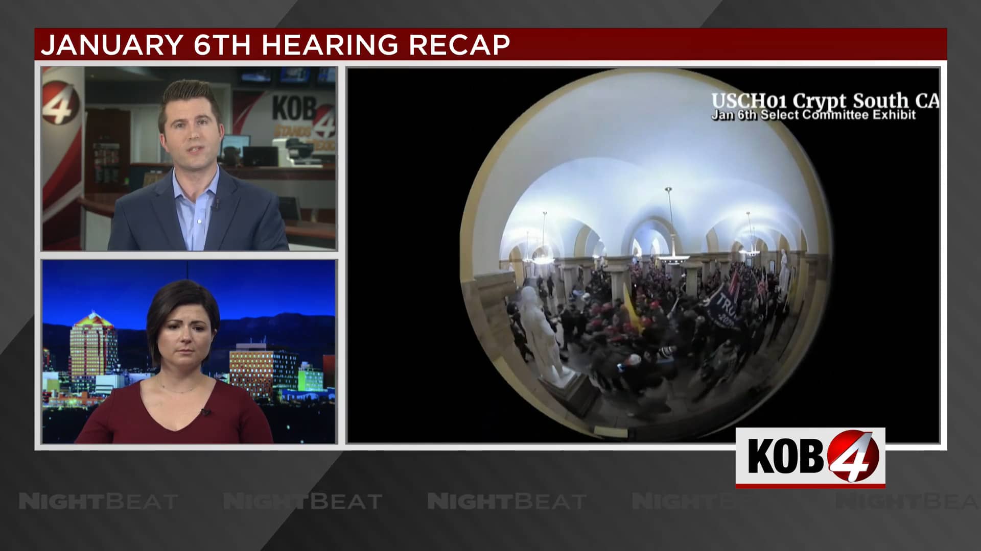 6-10-2022 Tommy Lopez KOB reporter hit, Jan. 6 committee hearing.mp4 on ...