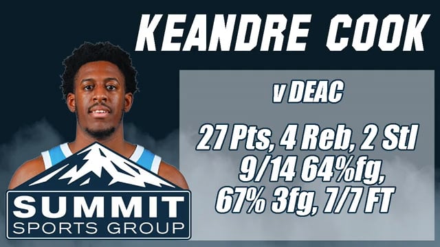 Keandre Cook Full Game v DEAC on Vimeo